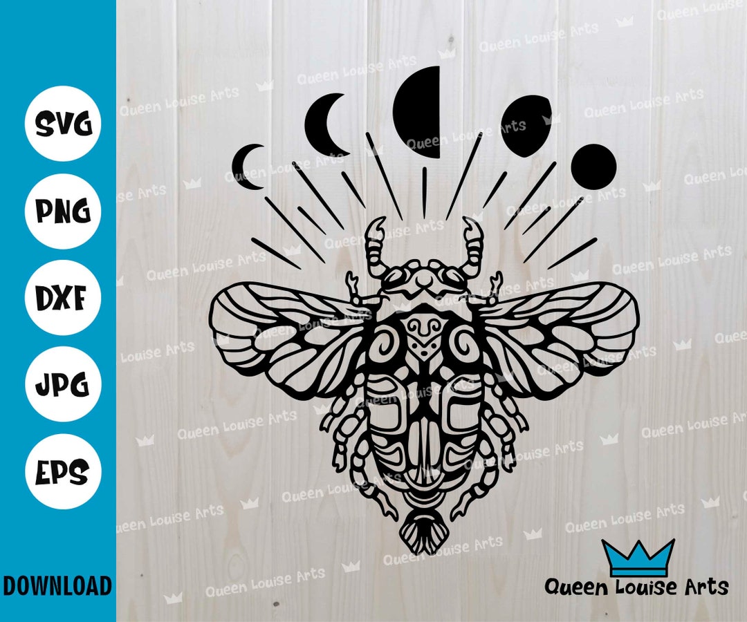 Egyptian Scarab SVG, Beetle Symbol Svg,moon Boho Scarab Svg,hieroglyph ...