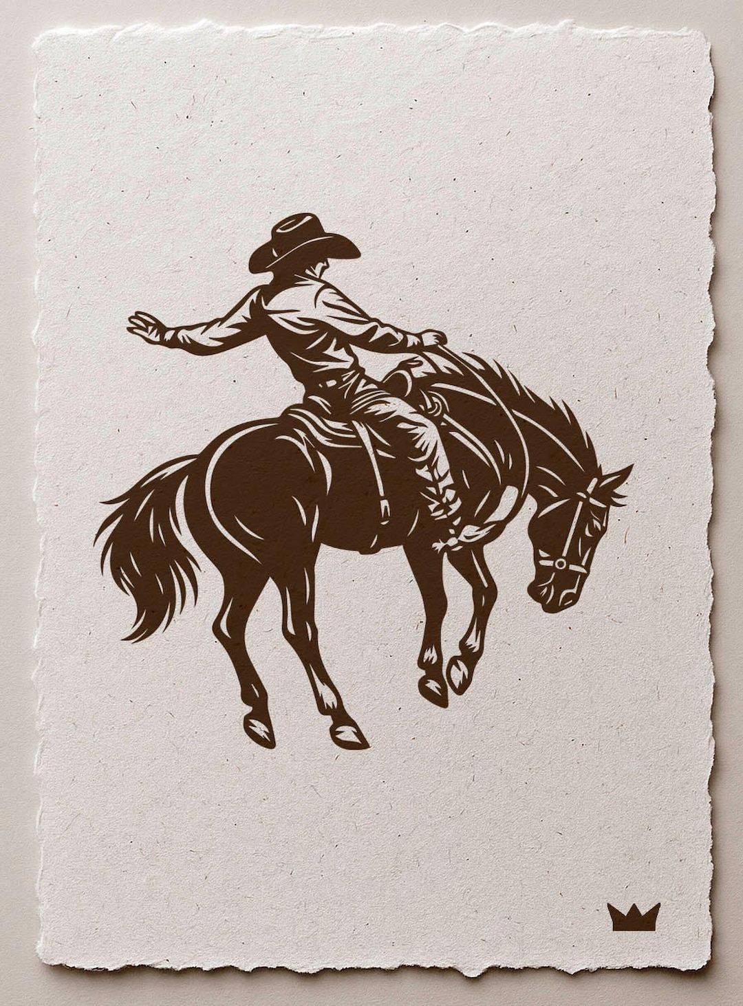 Cowboy Riding Horse Svg,retro Western Rodeo Clipart, Cowboy Silhouette ...