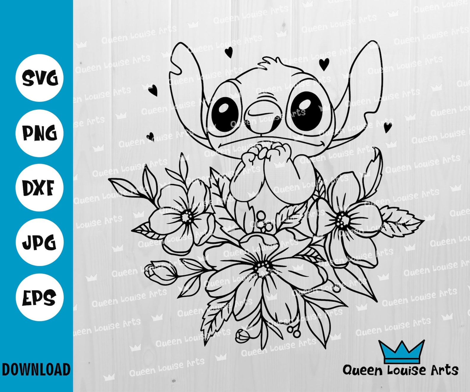 Lilo & Stitch flores florales svg Stitch Svg Ohana Svg - Etsy México