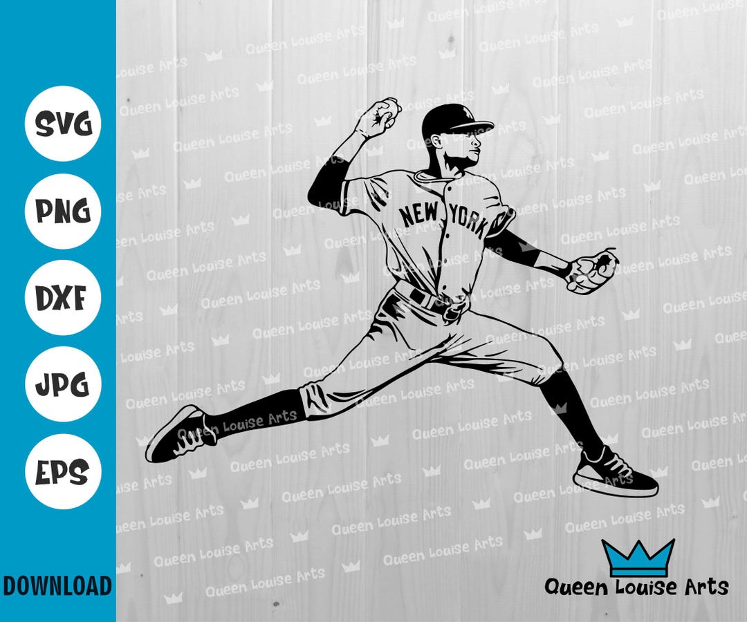Baseball Pitcher Svg, Dynamic Throwing Pose Png, Athletic Man Dxf ...