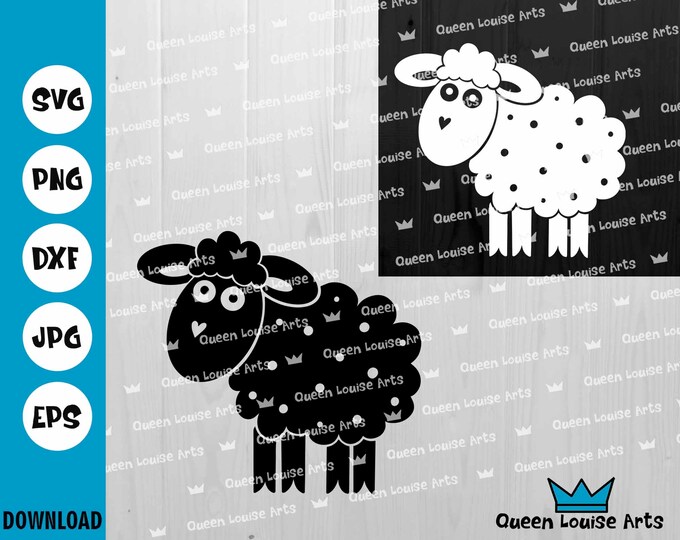 Sheep SVG, Lamb Clipart, Svg Files and Outline Svg, Sheep Line Art ...