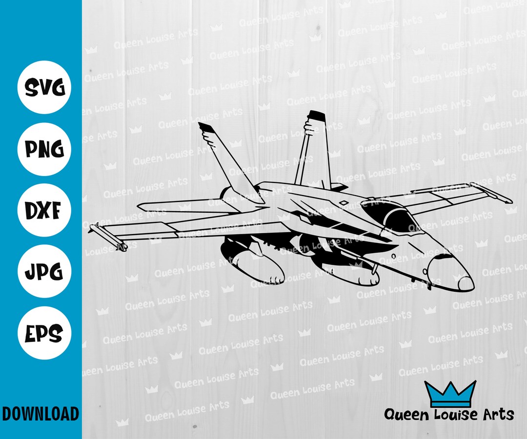 F-18 Fighter SVG, Fighter Pilot SVG, F-18 Hornet Clipart, Navy Military ...