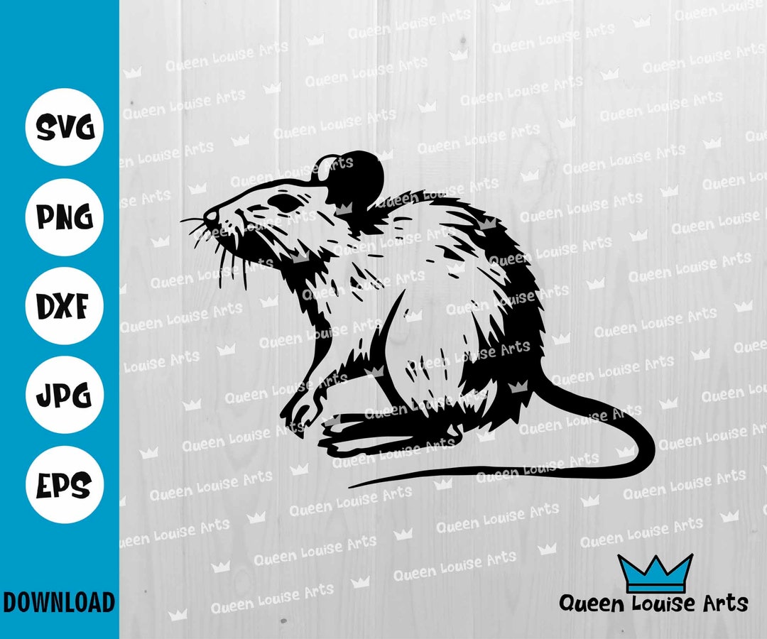 Rat SVG, Rat Clipart, Rat Cut File, Rat Silhouette, Animal Cut File ...
