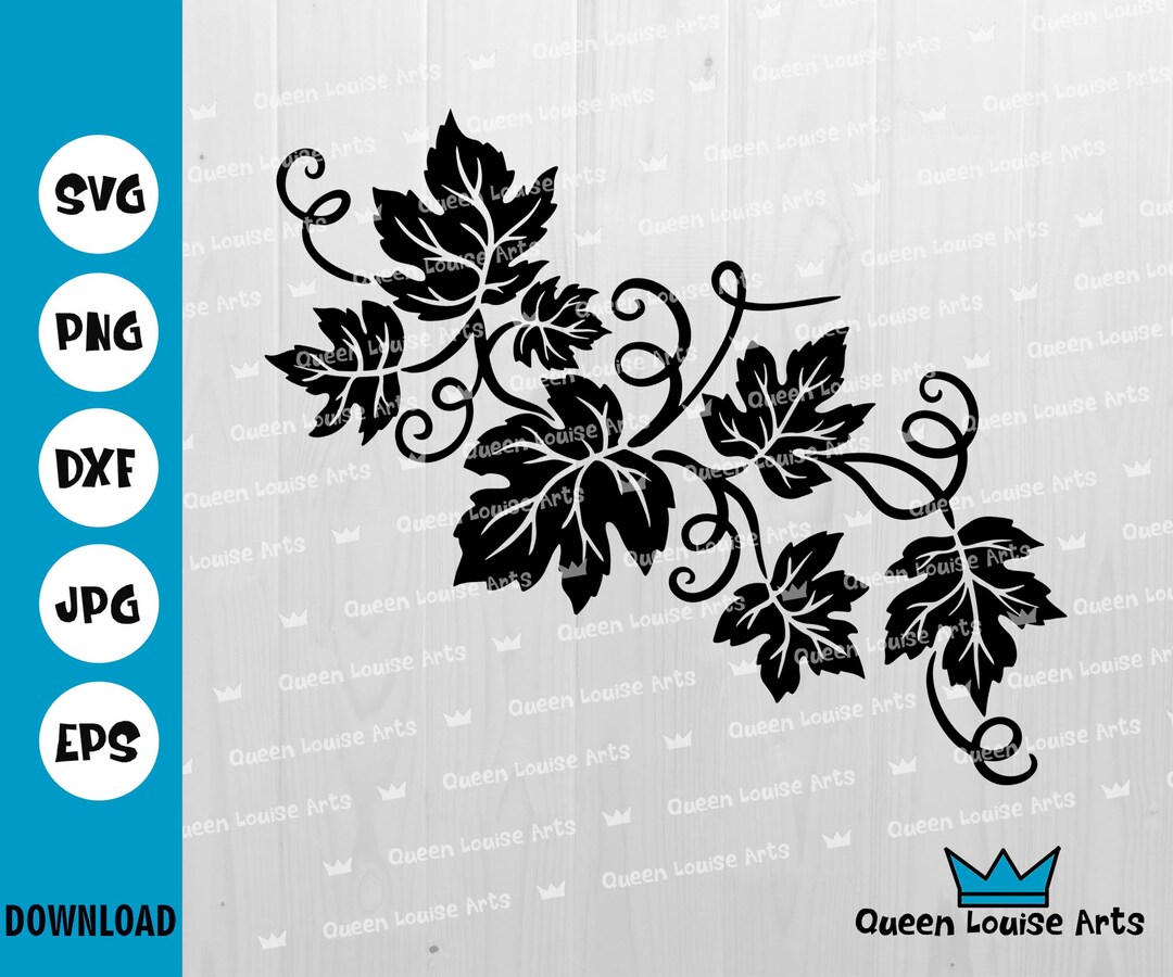 Vigne svg, feuilles de vigne svg, décoration murale vigne, feuilles de ...