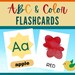 ABC and Color Flashcards for Toddlers / Preschool Printable ...