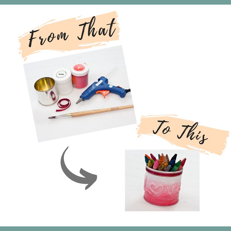 Printable Kid Craft / How to Make Love Crayon Can / Preschool ...