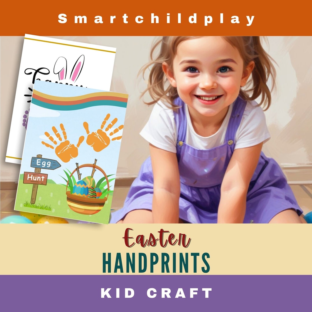 Printable Easter Handprint Art / DIY Craft / Digital Download /keepsake ...