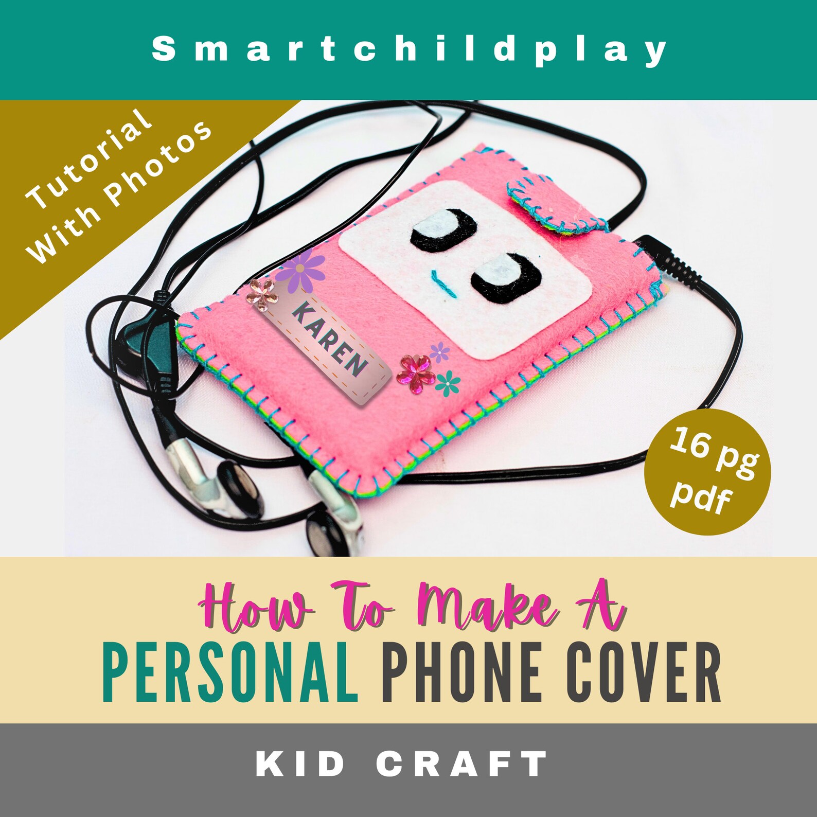 How to Make A Personal Phone Case Cover / Kid Arts and Crafts Printable ...