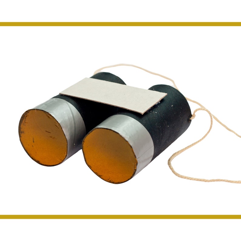How to Make A Binocular Toy / Kid Arts and Crafts Printable / Preschool ...