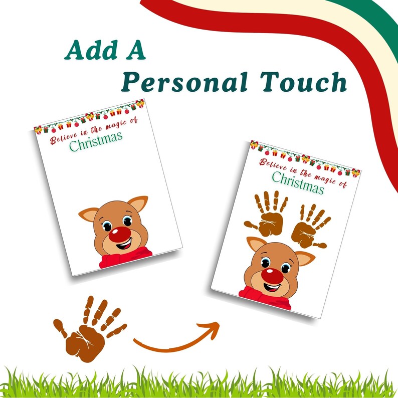 Printable Christmas Handprint Art / DIY Craft / Digital Download ...