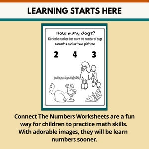 Kindergarten Animal Math Worksheets How Many Educational Printable ...