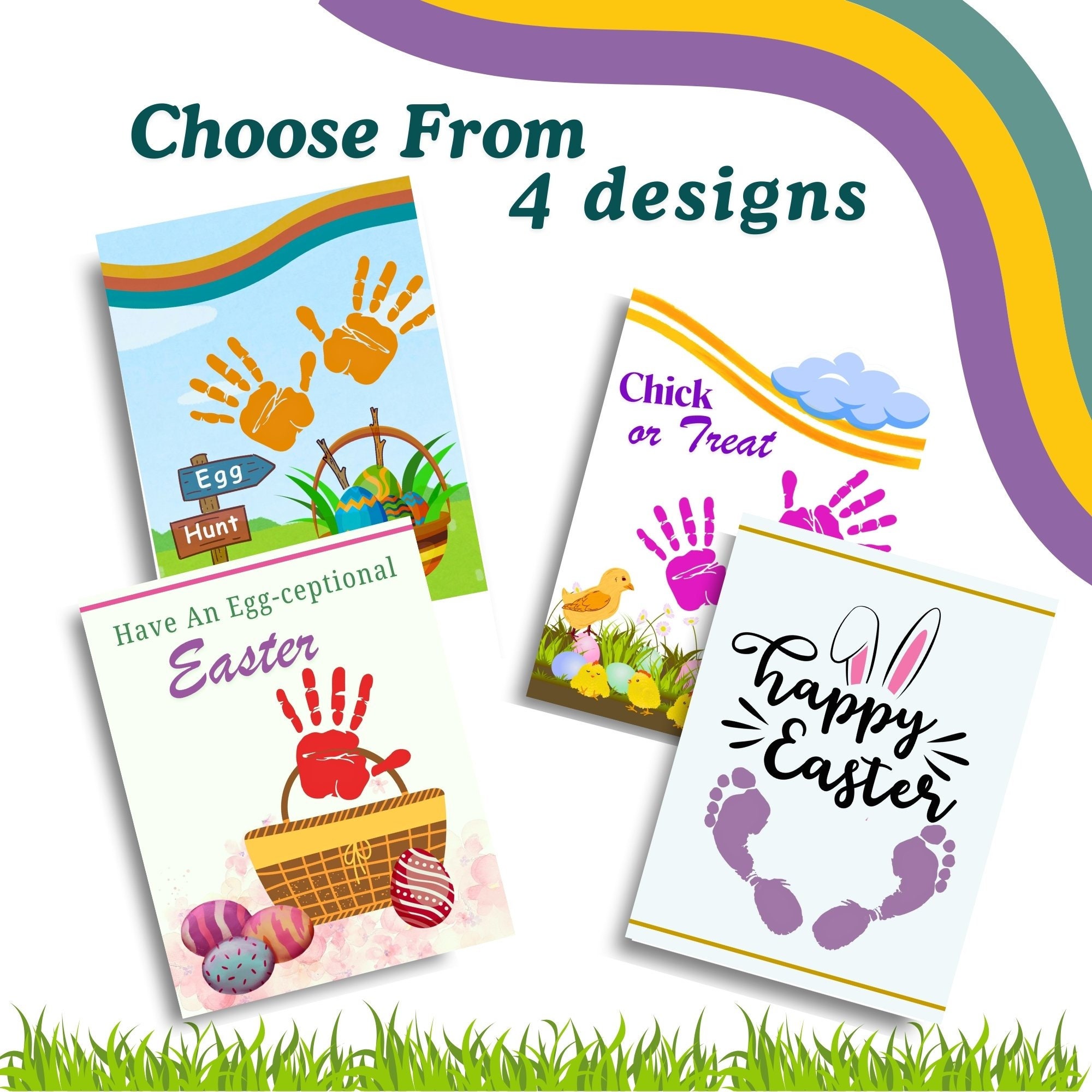 Printable Easter Handprint Art / DIY Craft / Digital Download /keepsake ...