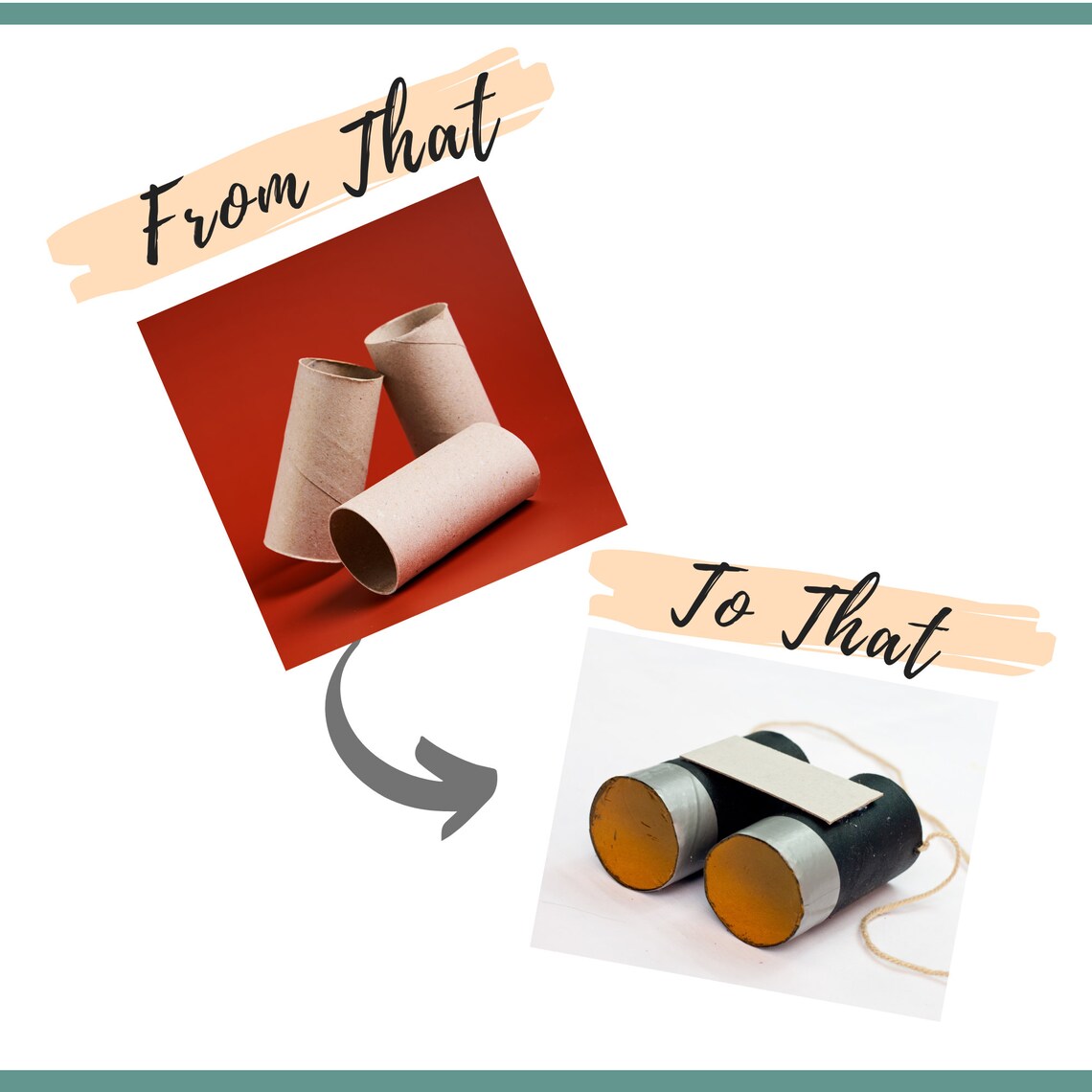 How to Make A Binocular Toy / Kid Arts and Crafts Printable / Preschool ...