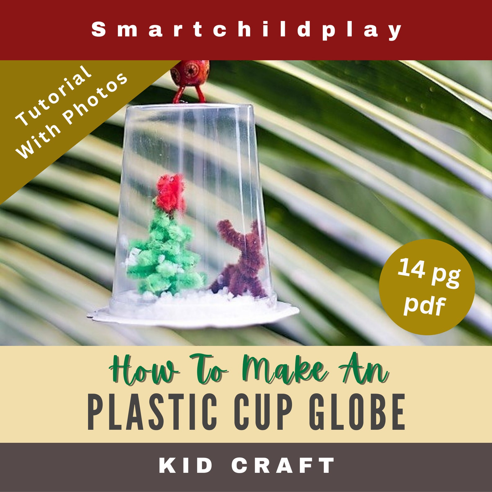 Winter Snow Globe Activity for Kids | DIY Plastic Cup Snow Globe | Fun ...