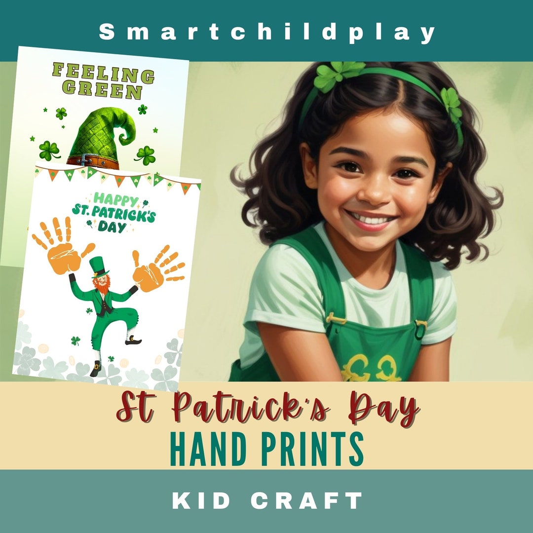 Printable St Patrick’s Day Handprint / DIY Craft / Digital Download ...