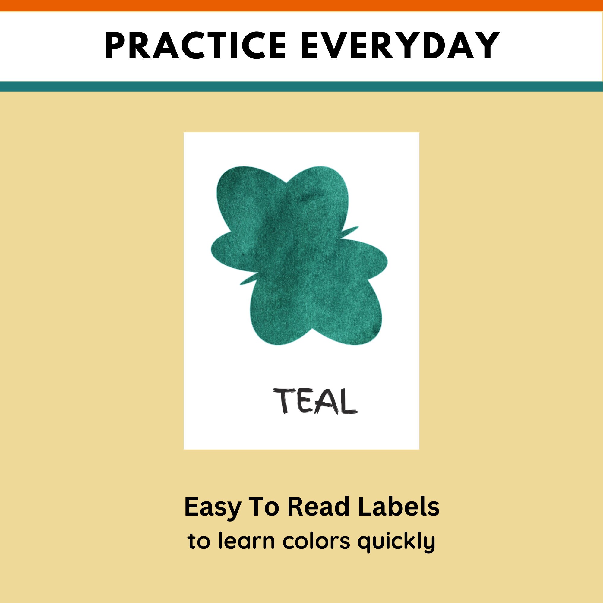 ABC and Color Flashcards for Toddlers / Preschool Printable ...