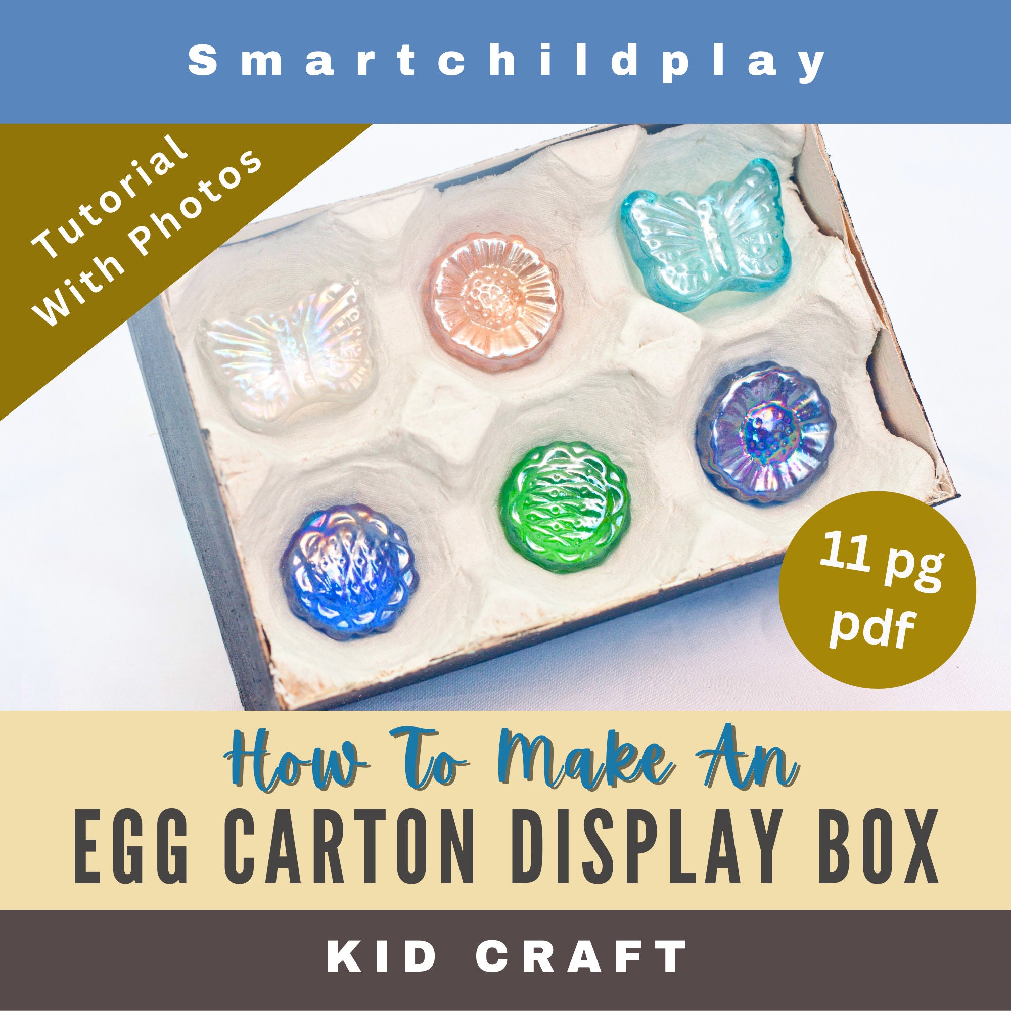 How to Make Egg Carton Display Box | Art Project | Recycled Kids ...