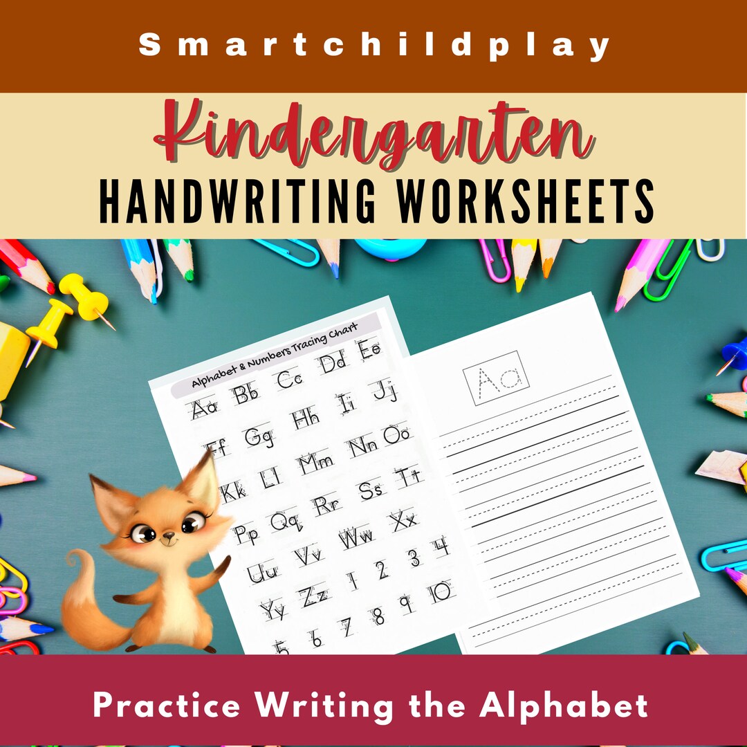 Kindergarten Handwriting Worksheet / Educational Printable / Homeschool ...