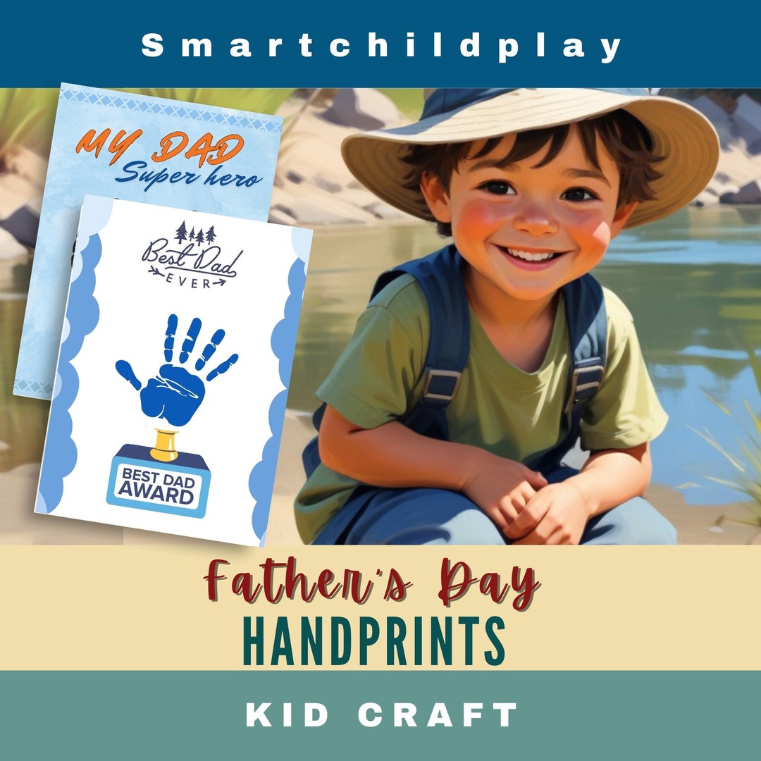 Printable Father’s Day Handprint Art / DIY Craft / Digital Download ...