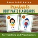 Body Parts Flashcards for Preschoolers Prek Kindergarten Printable ...