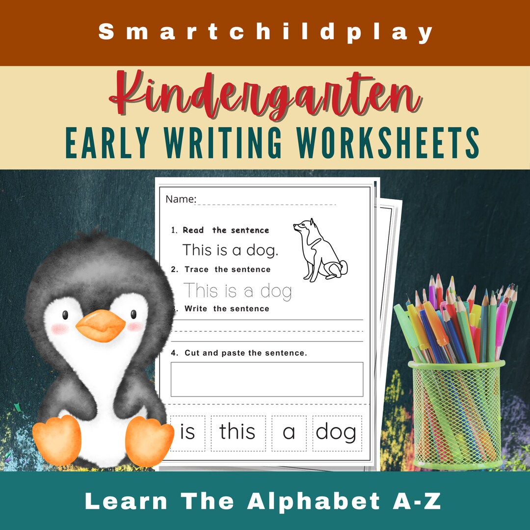 Kindergarten Early Writing Worksheets / Educational Printable ...