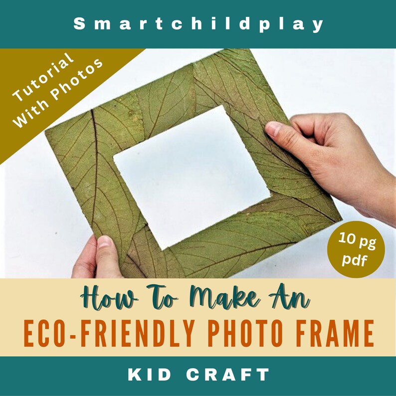 Manualidad infantil imprimible / Cómo hacer un marco de fotos ecológico ...