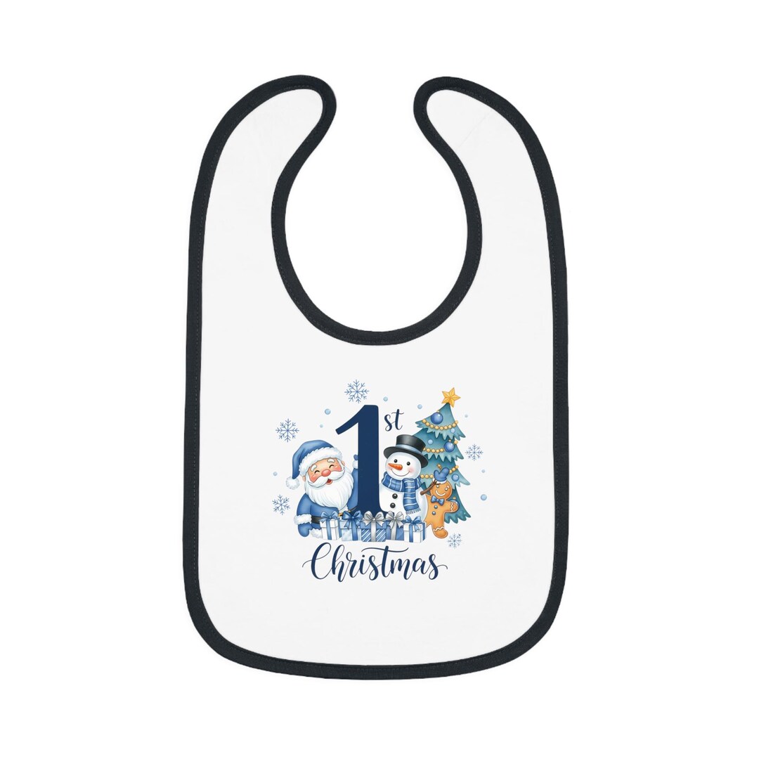 Christmas Baby Bib, 1st Christmas Gift, Cute Holiday Bib, Toddler ...