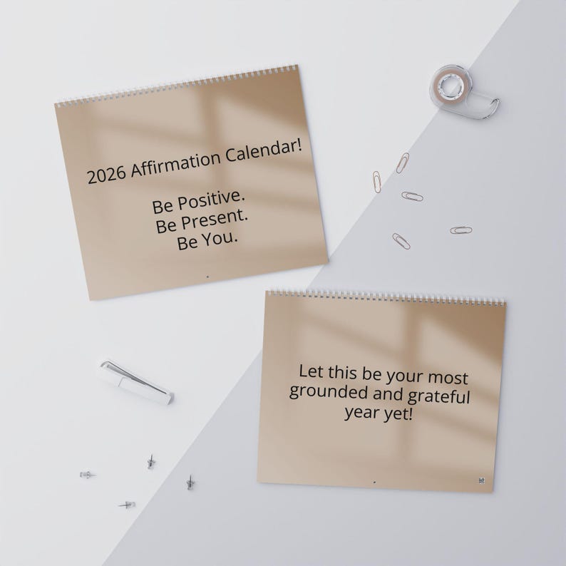2026 Affirmation Wall Calendar, Inspirational Planner, Daily Quotes - Etsy