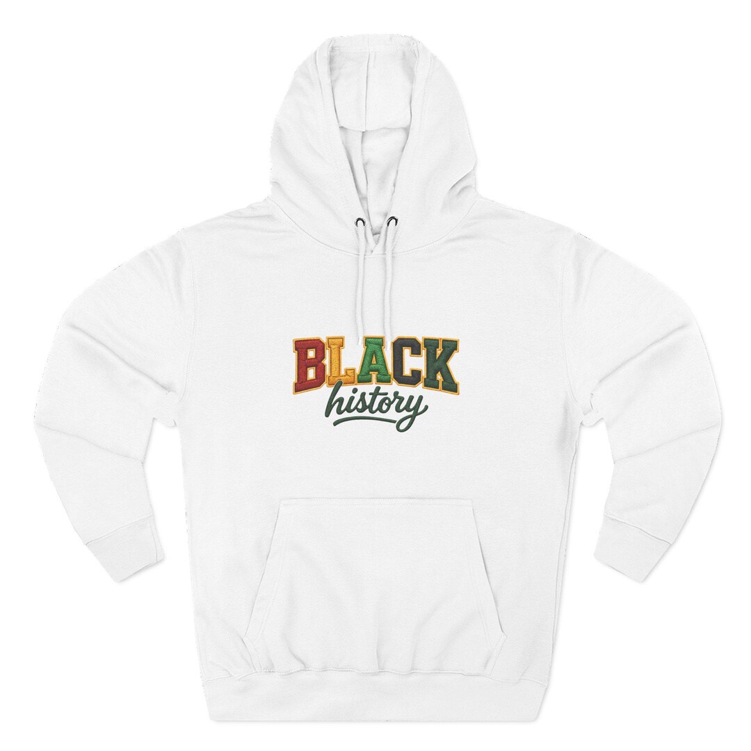 Black History Script Logo Hoodie | Retro Red Green Gold Typography - Etsy