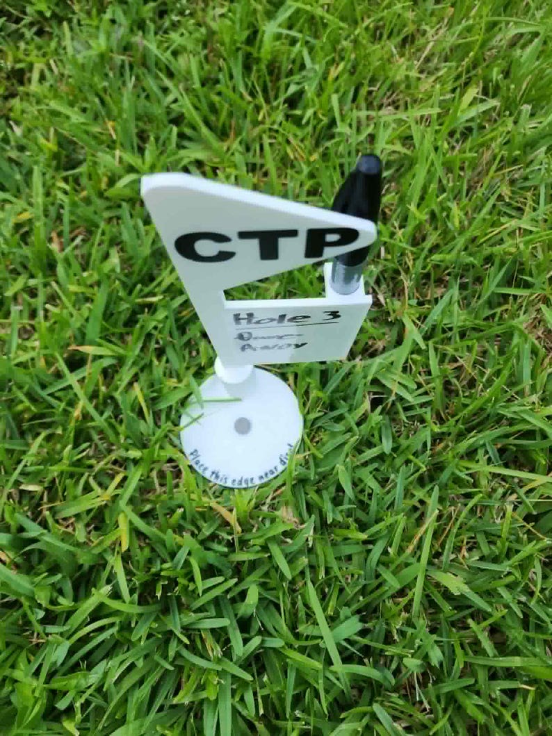 Single Flag Indestructible Dry Erase CTP Flag With Marker and Stake ...