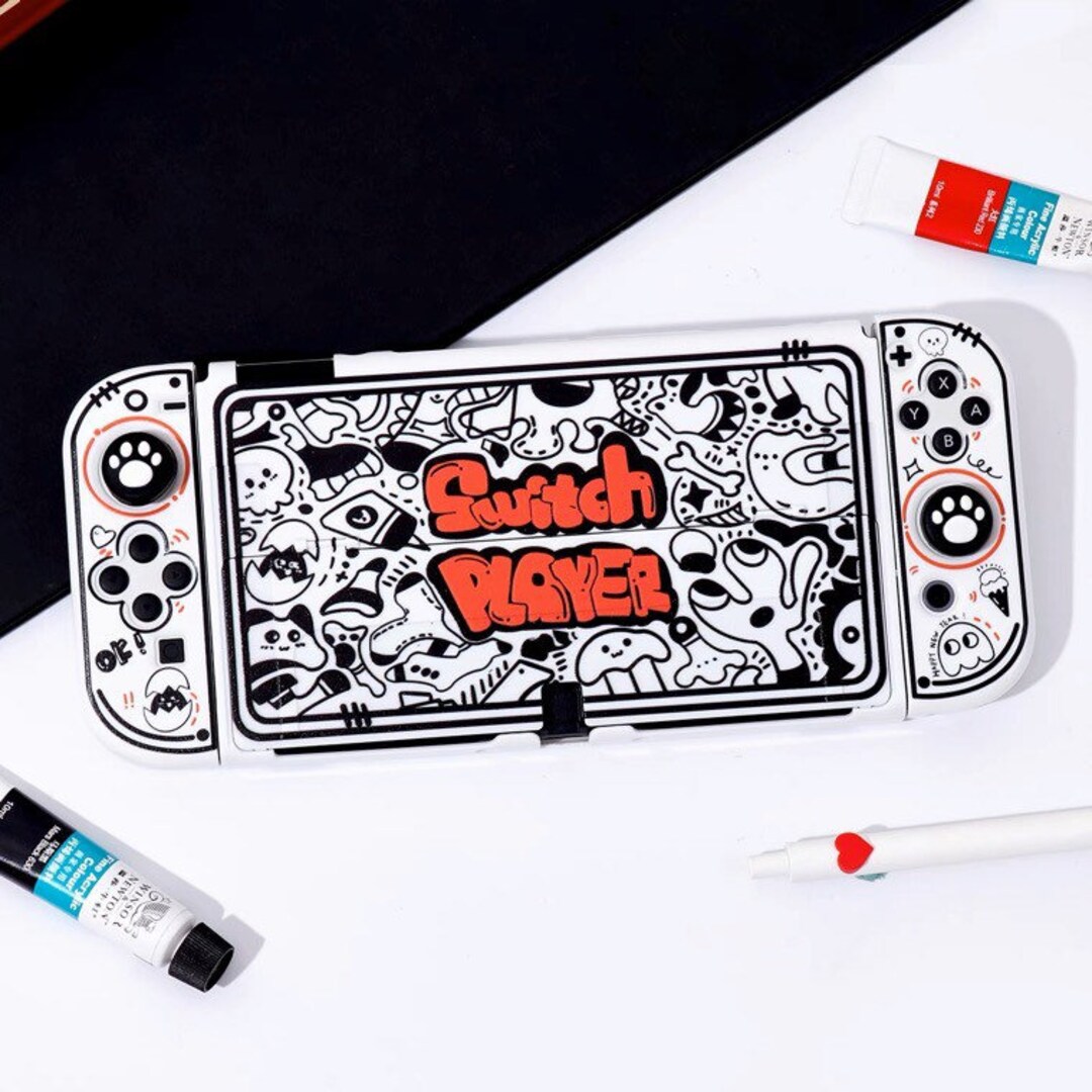 Nintendo Switch/switch OLED Doodles Case - Etsy