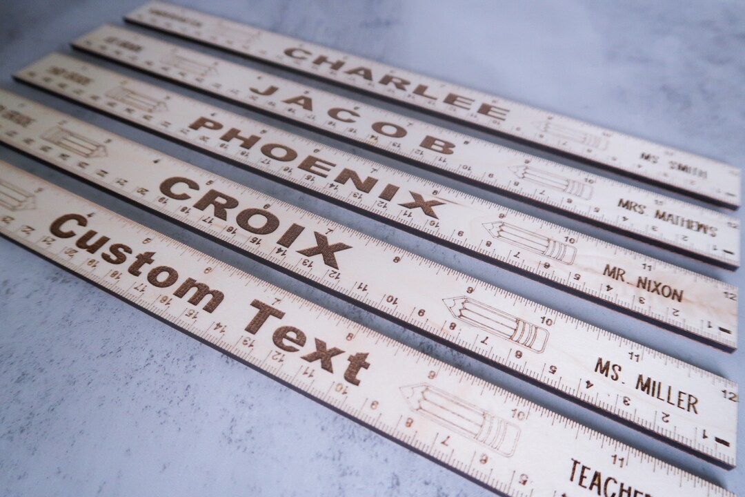 Custom Personalized Ruler for Kids School Gift Back to School Gift ...