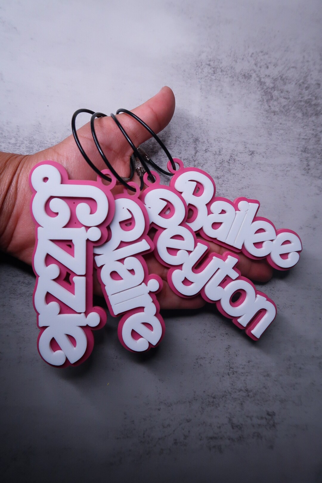 Retro Barb Backpack Tags, Kids Keychains, Personalized Keychain ...