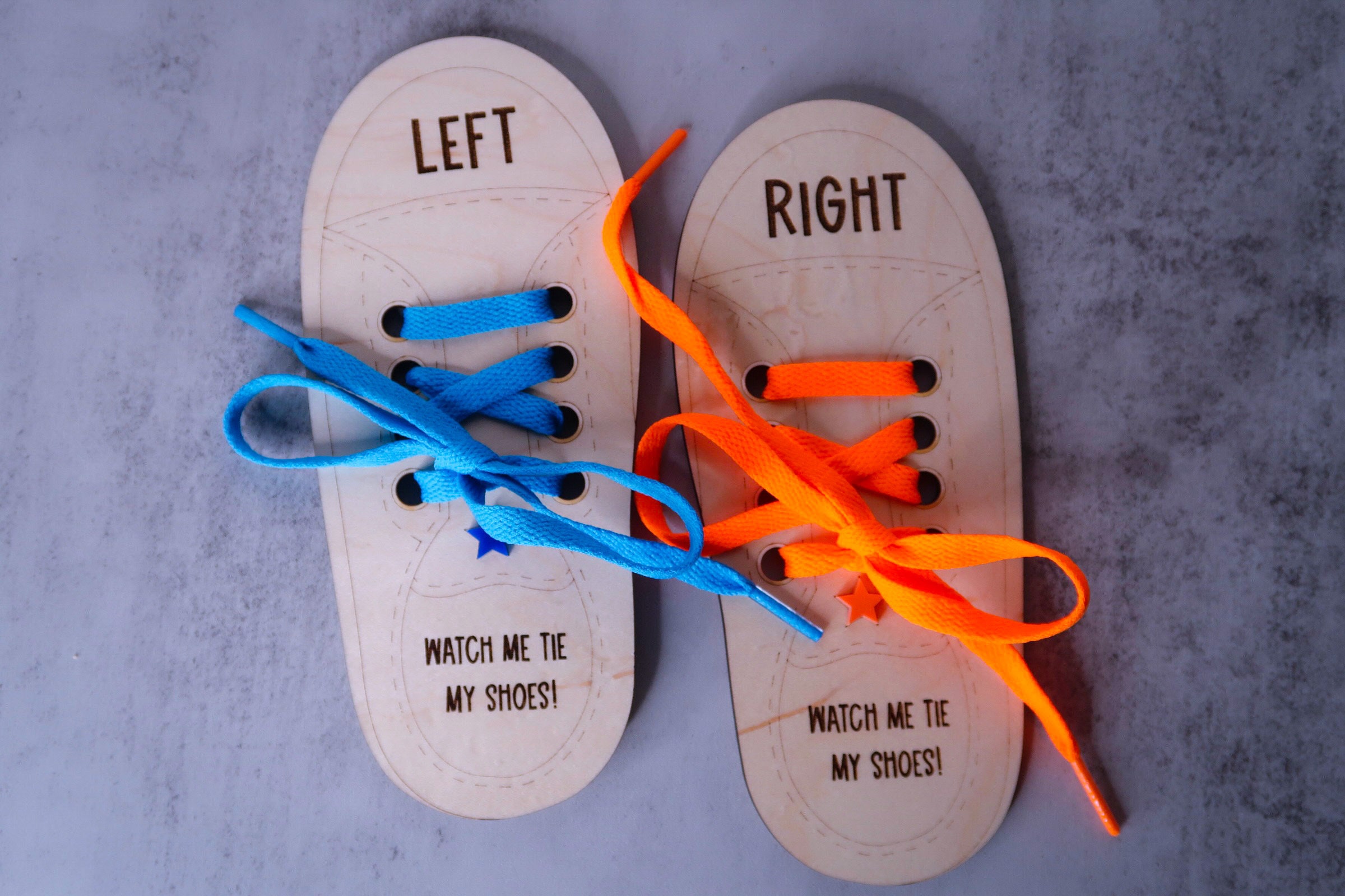 Personalized Practice Shoe Tie Board Watch Me Tie My Shoe Kids Game ...