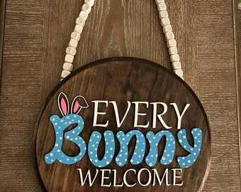 He is Risen Easter Door Hanger Round Wood Door Hanger Welcome Sign Home ...