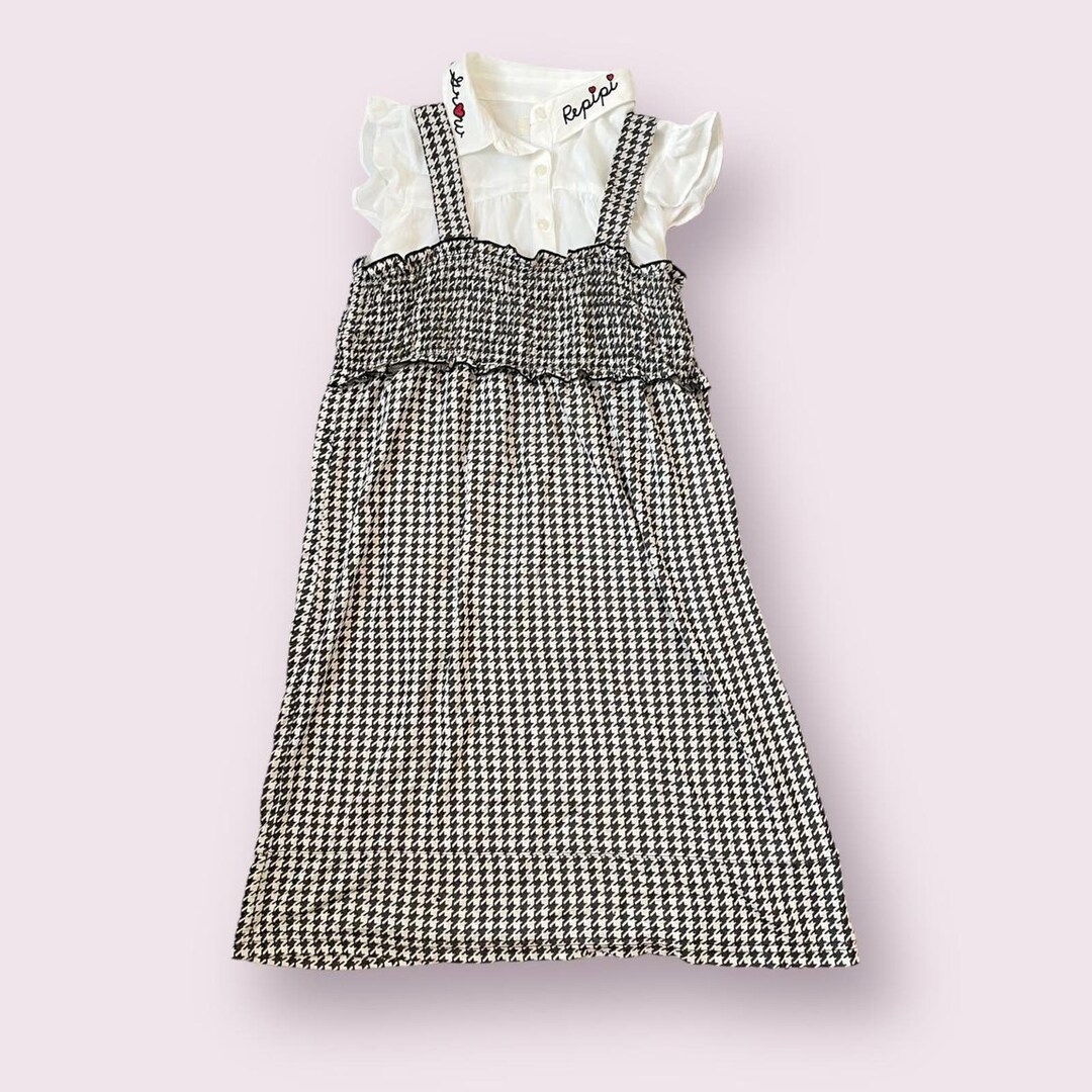 Japanese Vintage Gingham Dogtooth Dress Details - Etsy UK