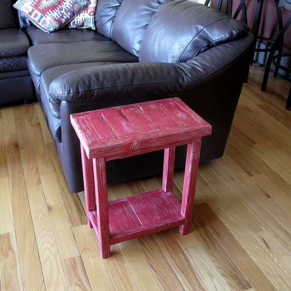 Rustic Side Table - Etsy