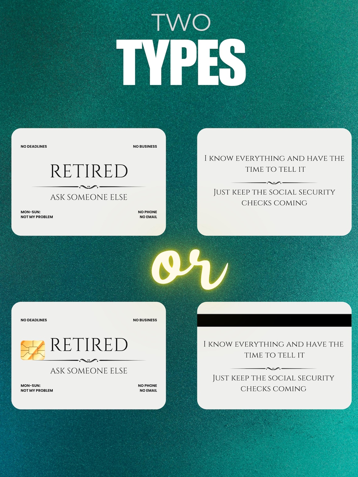 Custom Retired Business Card for Retiree - Etsy