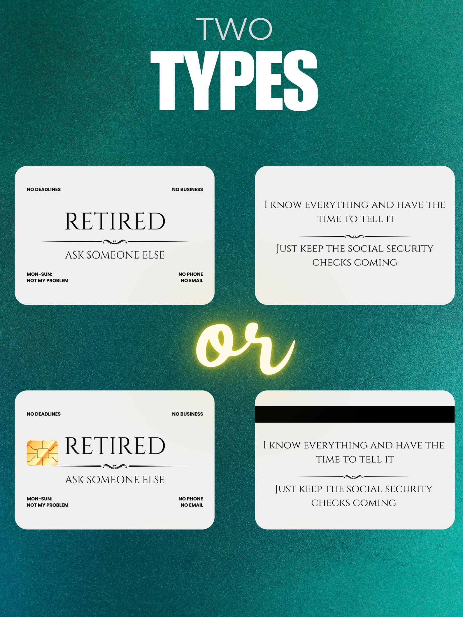 Custom Retired Business Card for Retiree - Etsy