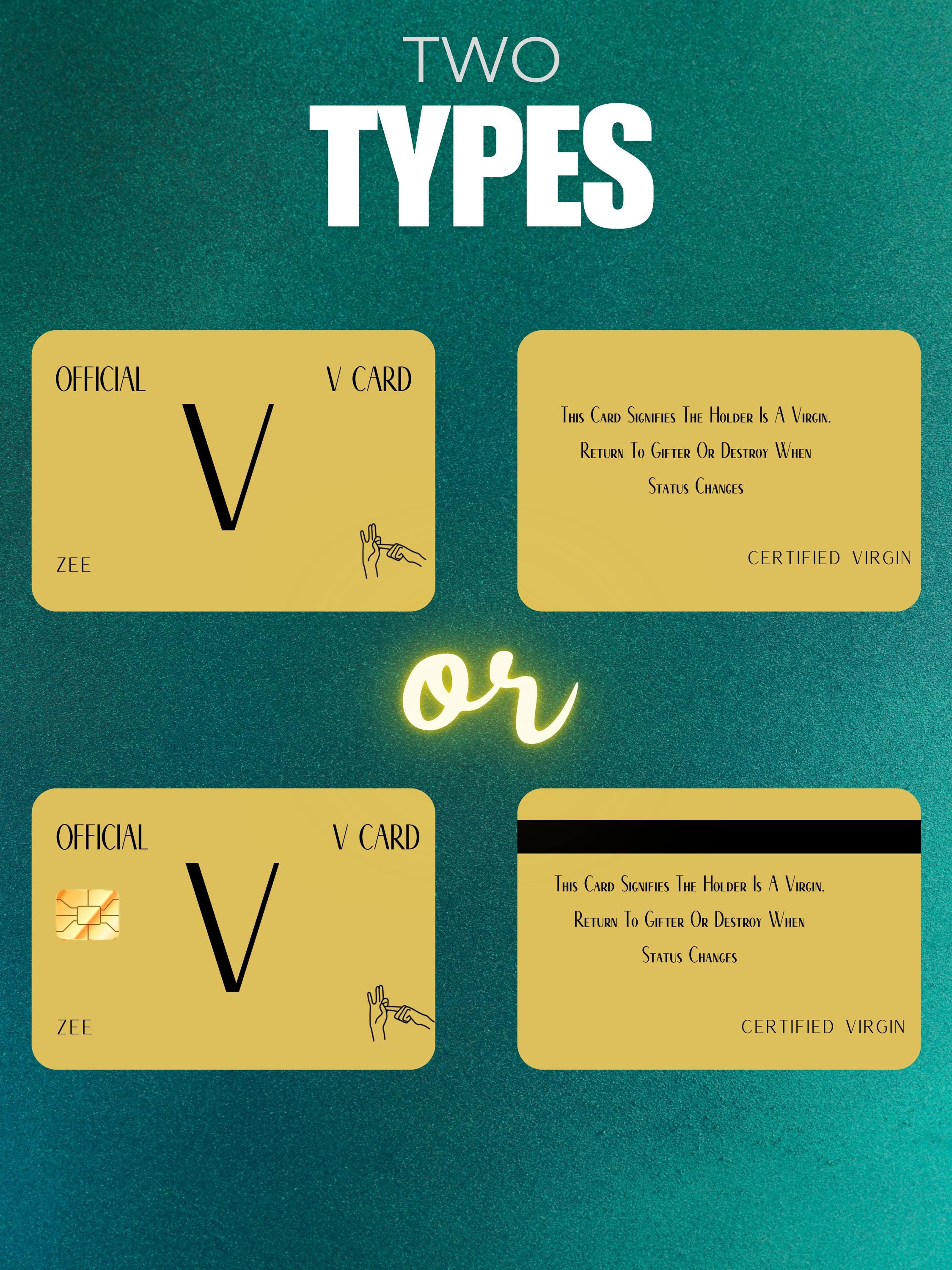 Custom Official V Card Card - Etsy