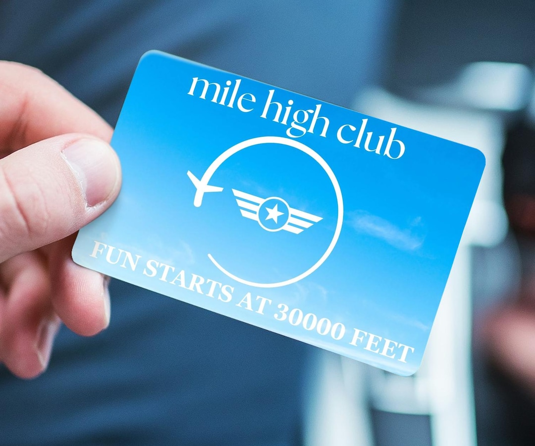 Custom Mile High Club Card - Etsy