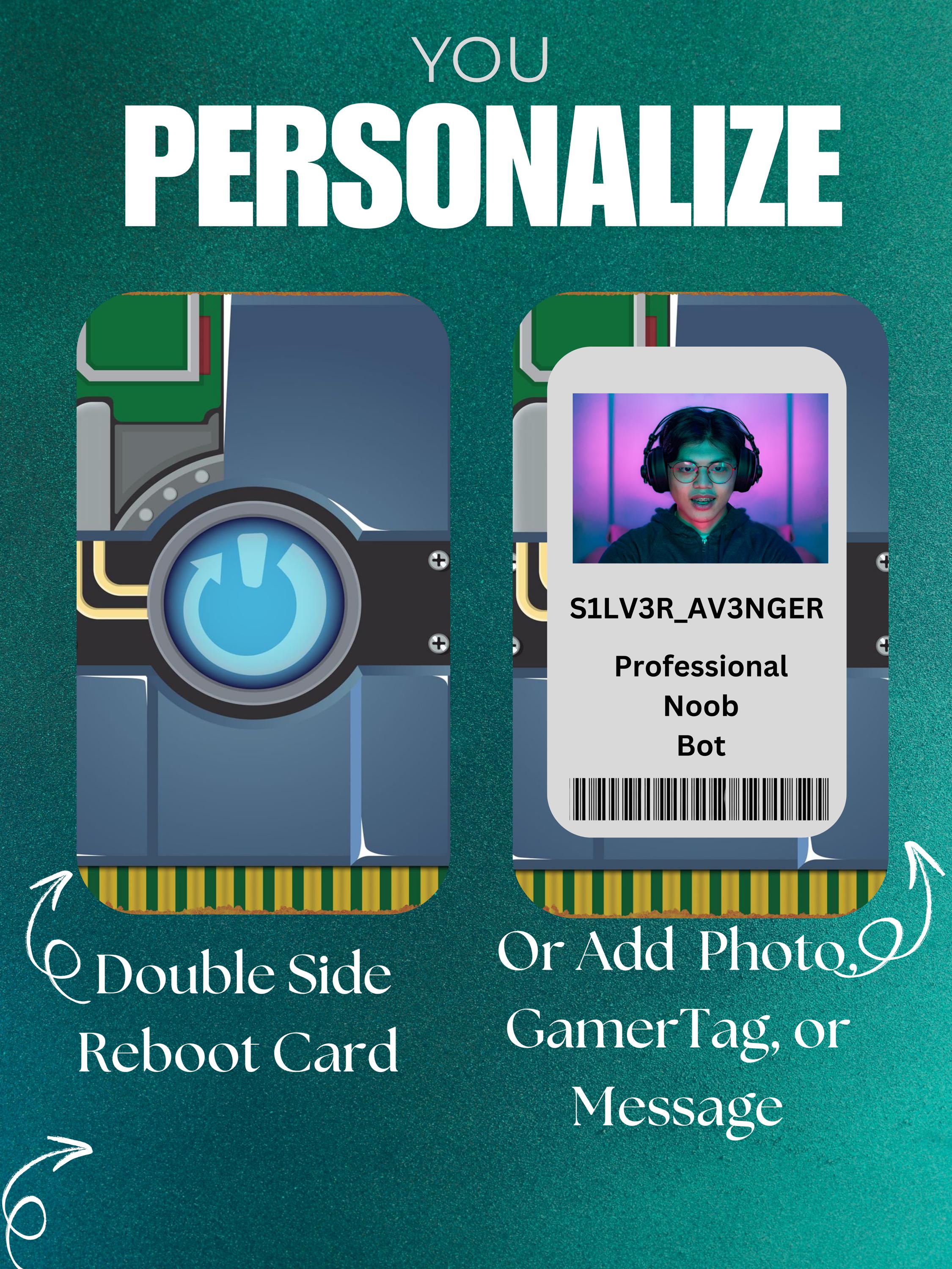 Personalized Custom Reboot Card Prank Fun for Down Friends - Etsy