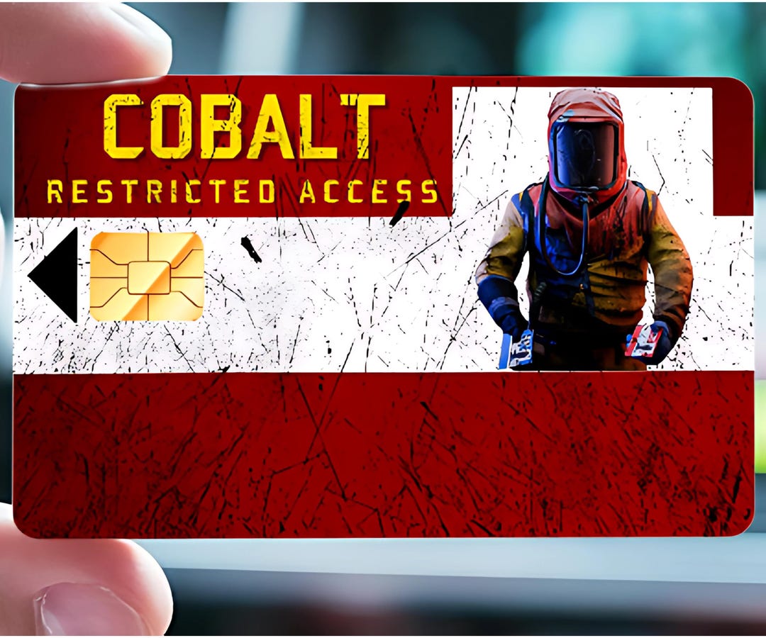 CUSTOM RUST Key Card Cobalt With Real Chip and Magnetic Strip - Etsy