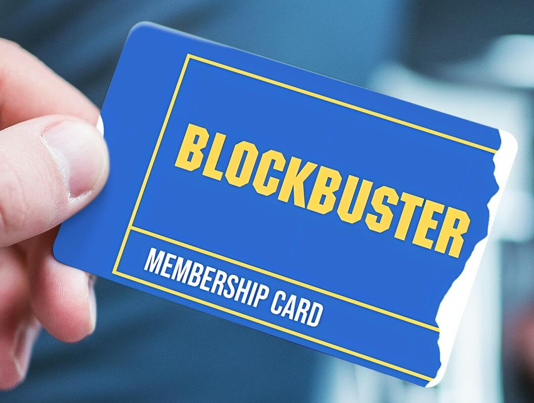 Custom Novelty Blockbuster Membership Card - Etsy