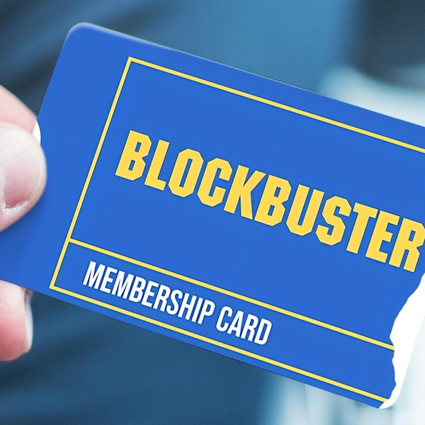 Blockbuster Membership Card - Etsy