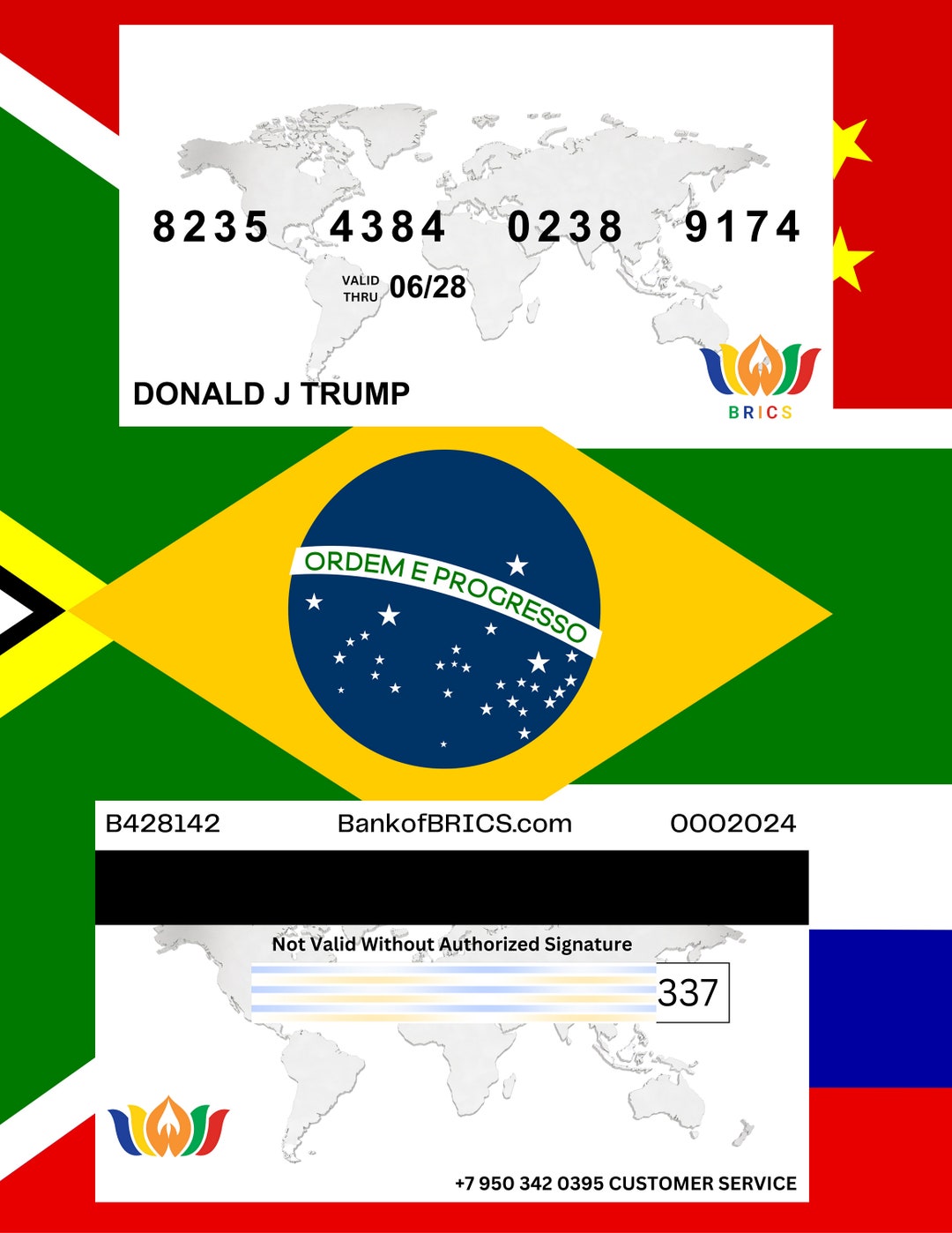 Custom BRICS Credit Card - Etsy
