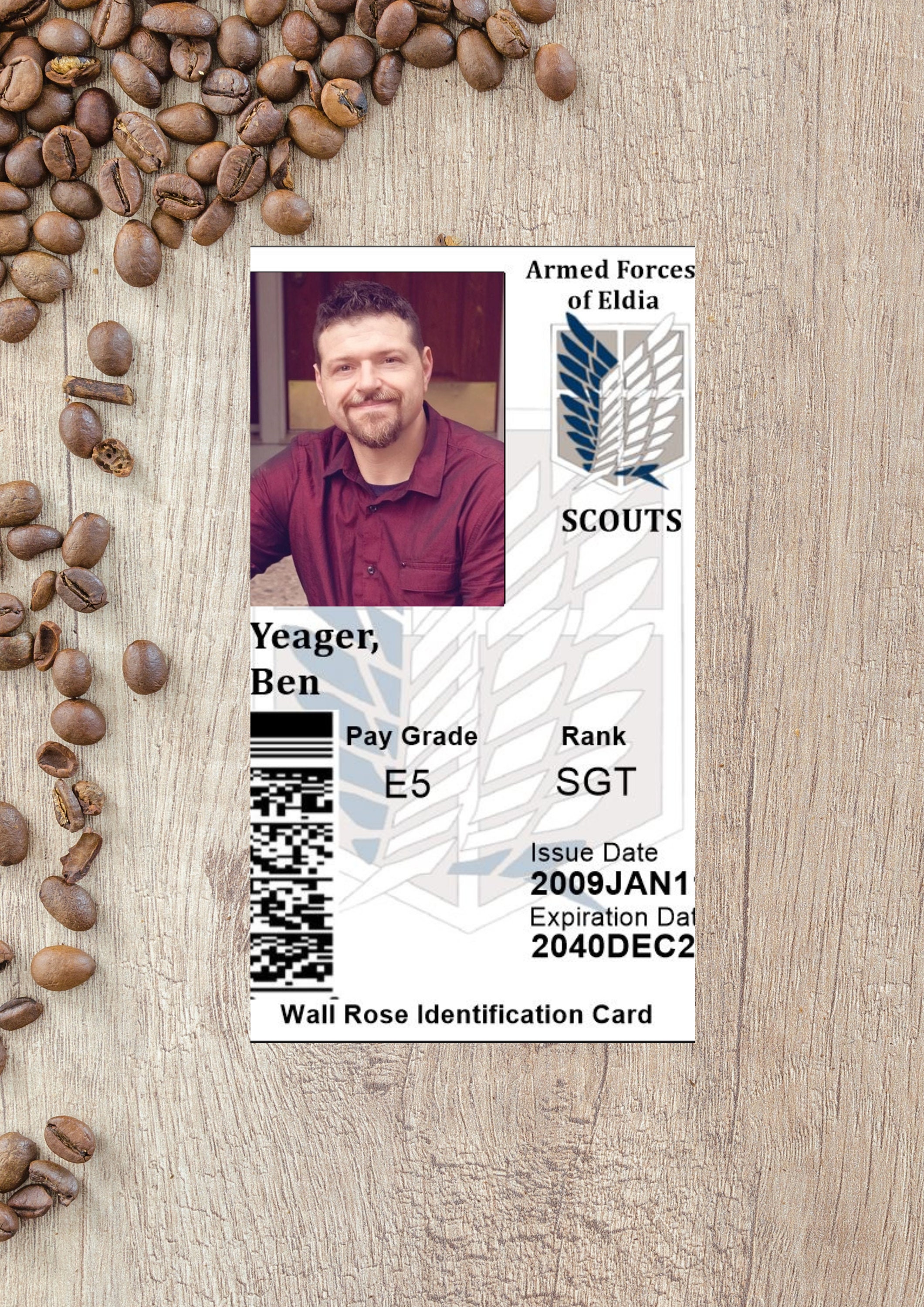 Elite Ranks Popular Anime Aot Military Corps ID - Etsy