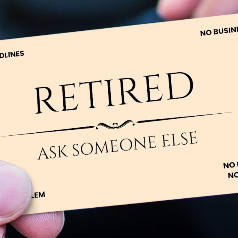 Retirement Business Cards - Etsy