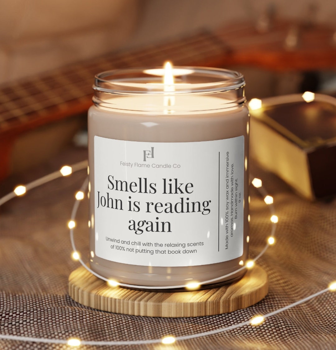 Custom Reader Gift, Funny Candle for Avid Reader, Birthday Gifts for ...