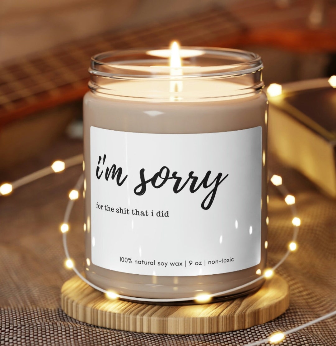 I'm Sorry Candle Apology Gift for Friend Im Sorry Gift for - Etsy